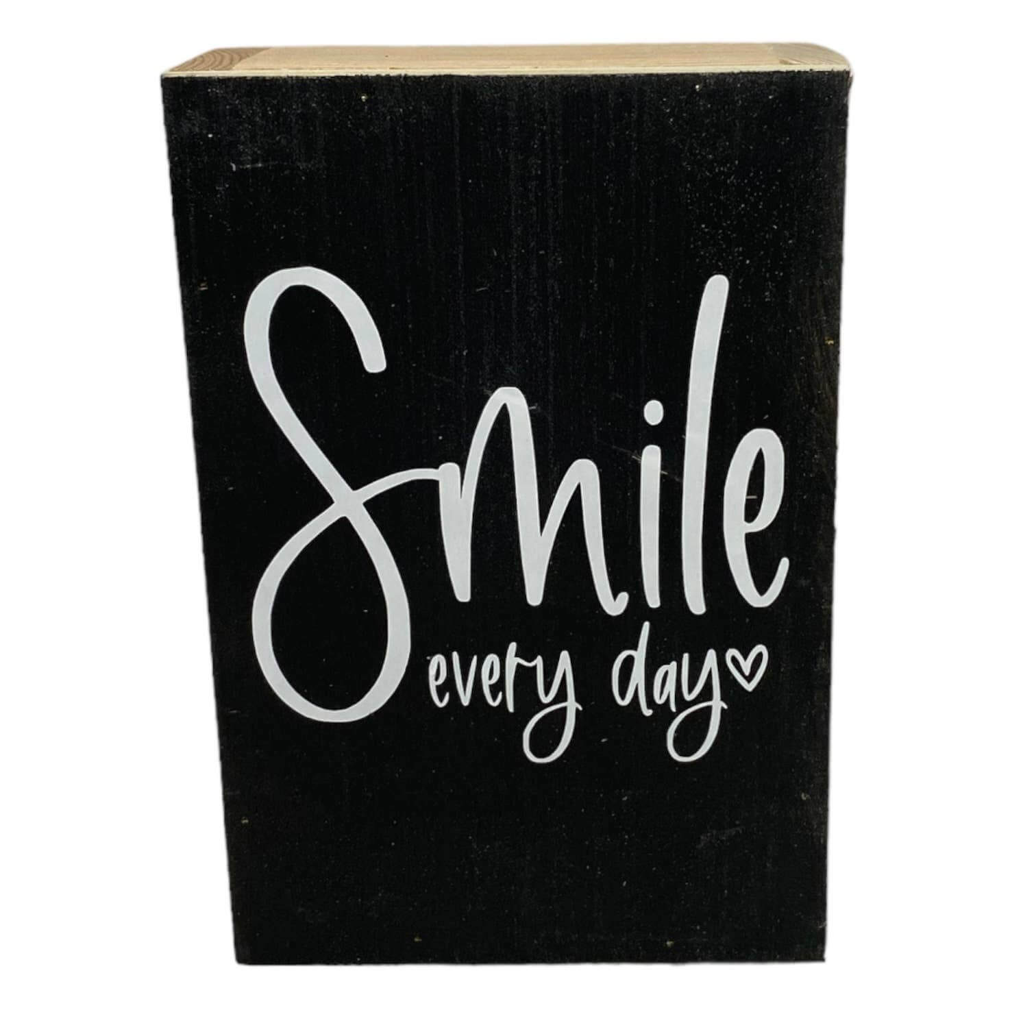 Smile Everyday Small Black Modern Farmhouse Sign - Pro Day Spa